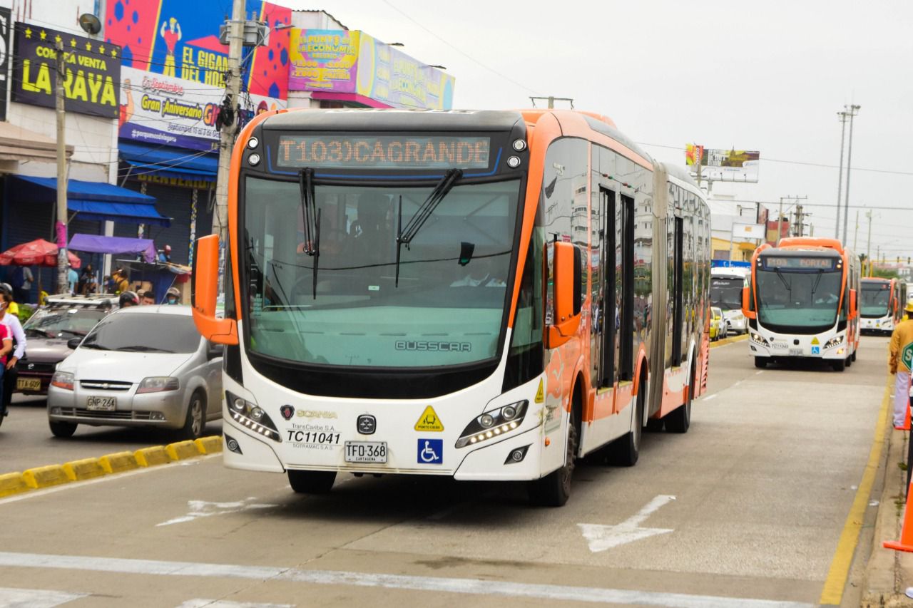 Estas son las rutas de Transcaribe que más utilizan los cartageneros ...