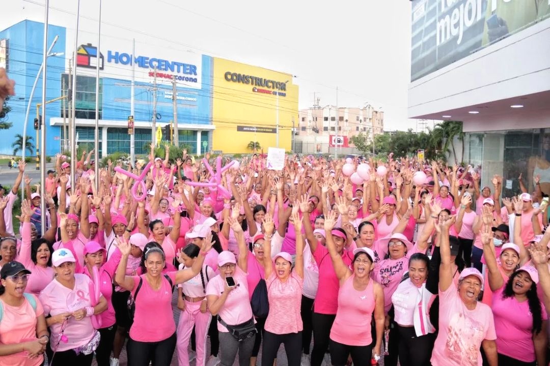 Gran caminata Rosa 5k se tomó el sur de Cartagena - Visor Caribe