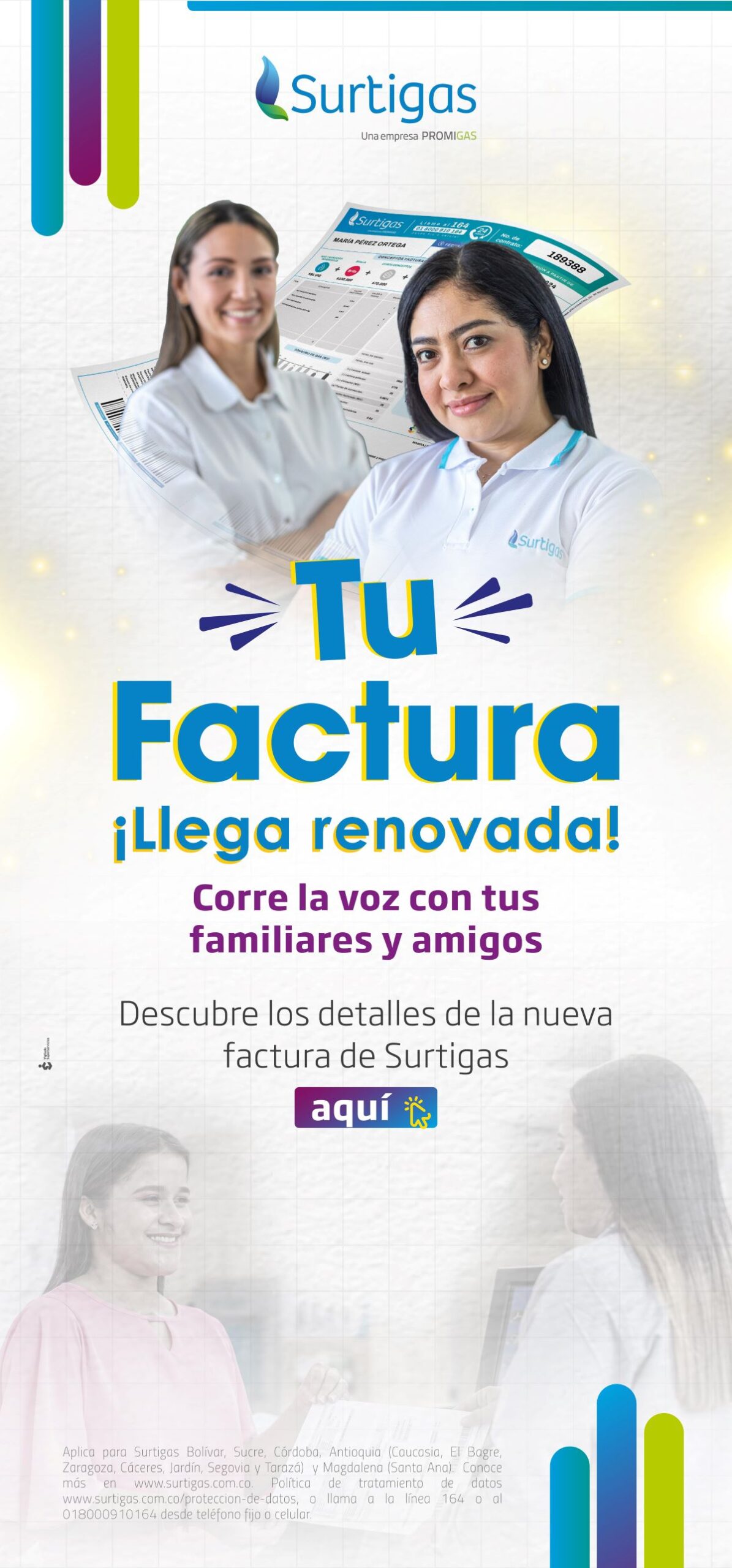 Surtigas cambia el diseño de su factura: ahora es más práctica y ...
